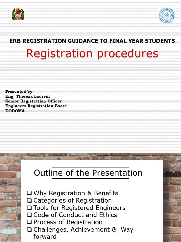 ERB - Registration Guidance | PDF | Engineer | Academic Degree