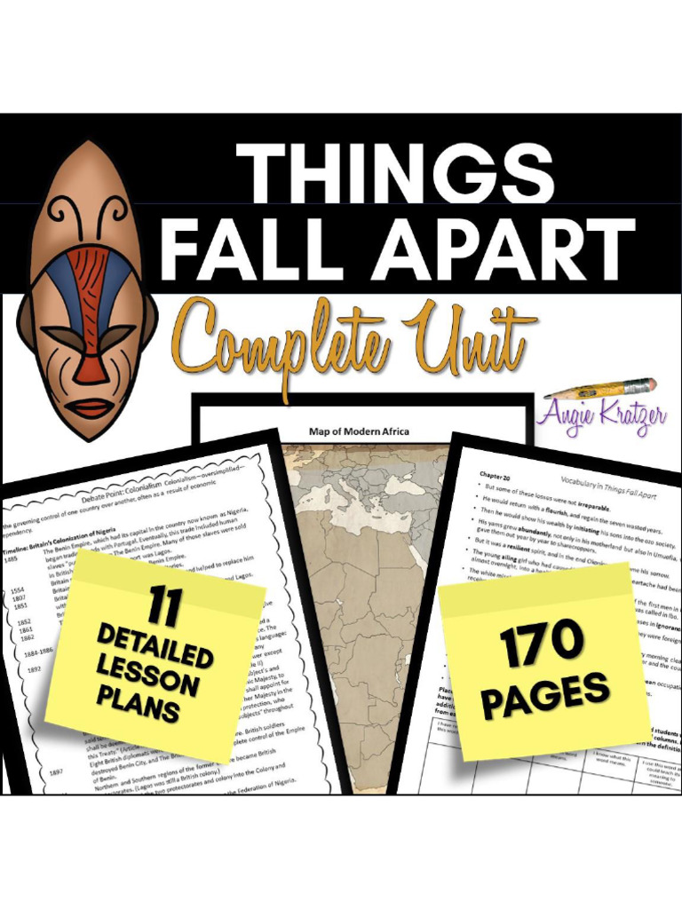 ThingsFallApartCompleteUnitThingsFallApartLessonPlansChinuaAchebe 1 ...