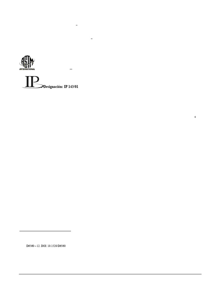 Astm D 6560-17 (Asfaltenos) | PDF | Petróleo | Tolueno