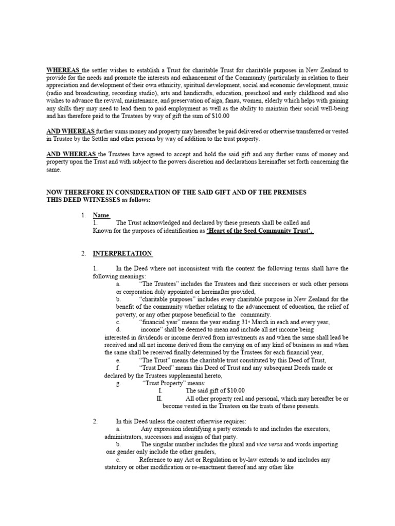 Rules (2) | PDF | Trustee | Indemnity