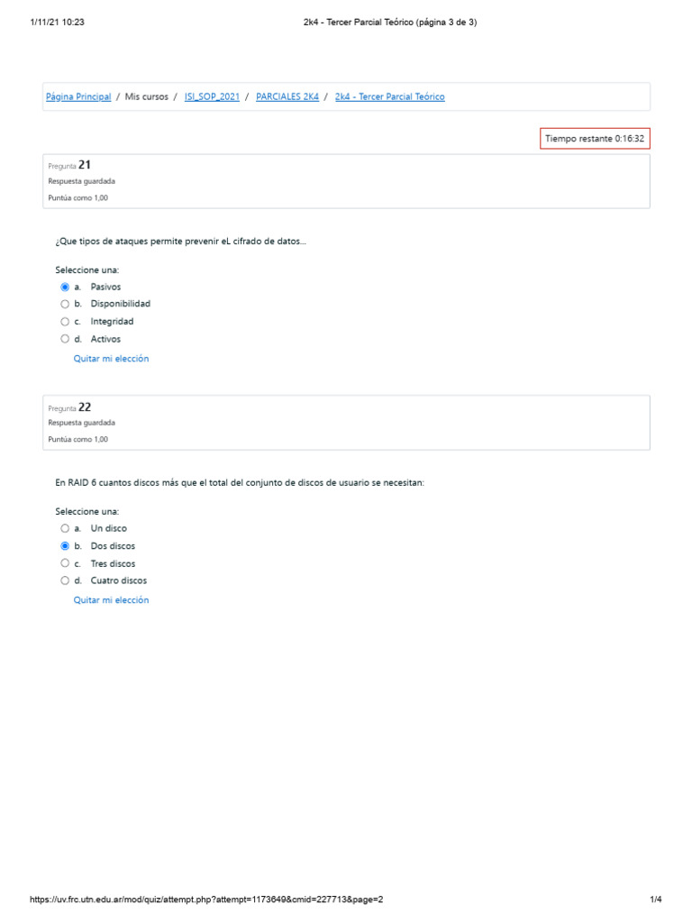2k4 - Tercer Parcial Teorico Pagina 3 de 3 | PDF | Almacenador intermediario de datos | De ...