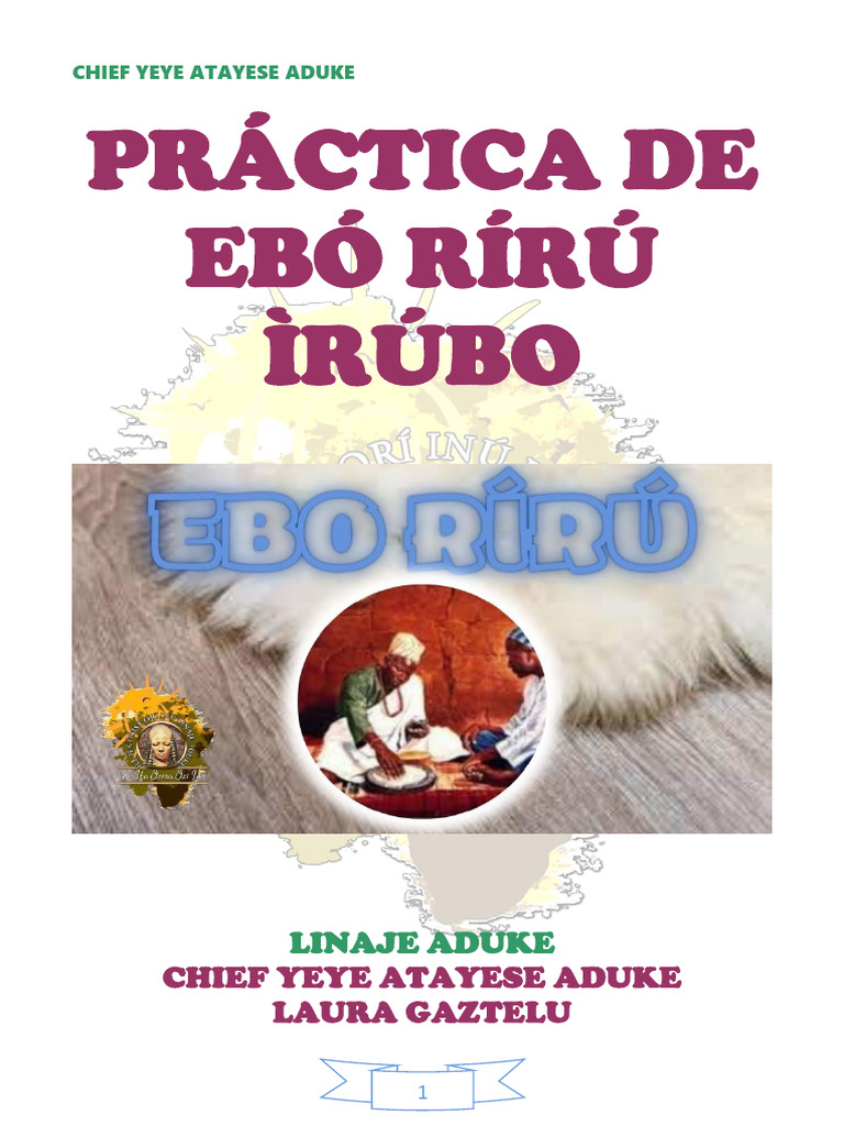 5 Libros de Ebo Riru | PDF | Sacrificio | Divinidad