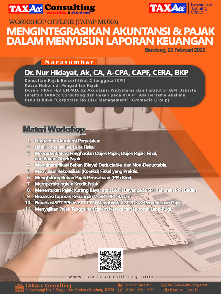 Workshop Akuntansi Pajak | PDF
