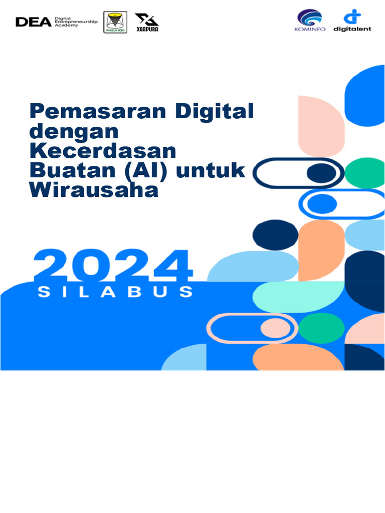 Silabus - Pemasaran Digital Dengan Kecerdasan Buatan (AI) Untuk Wirausaha | PDF
