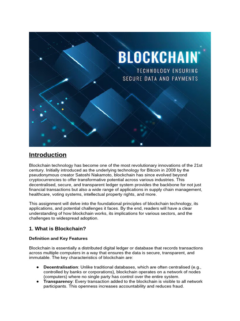 Assignment No 4 Blockchain | PDF | Cryptocurrency | Distributed Computing
