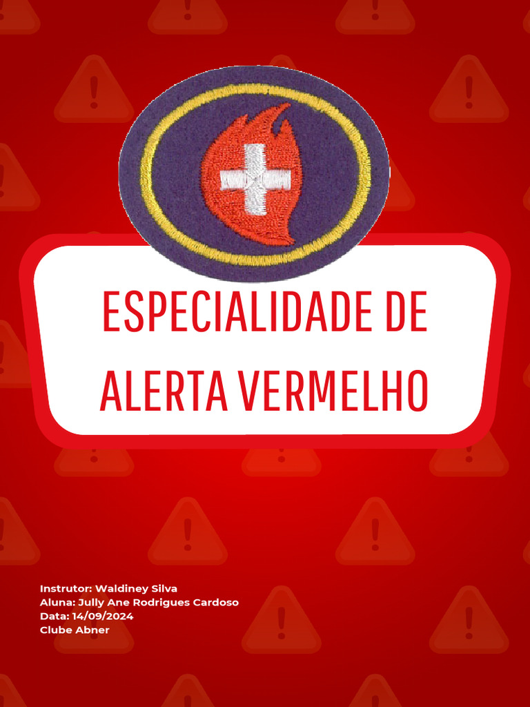 Alerta Vermelho - 20241207 - 153404 - 0000 | PDF | Primeiros socorros
