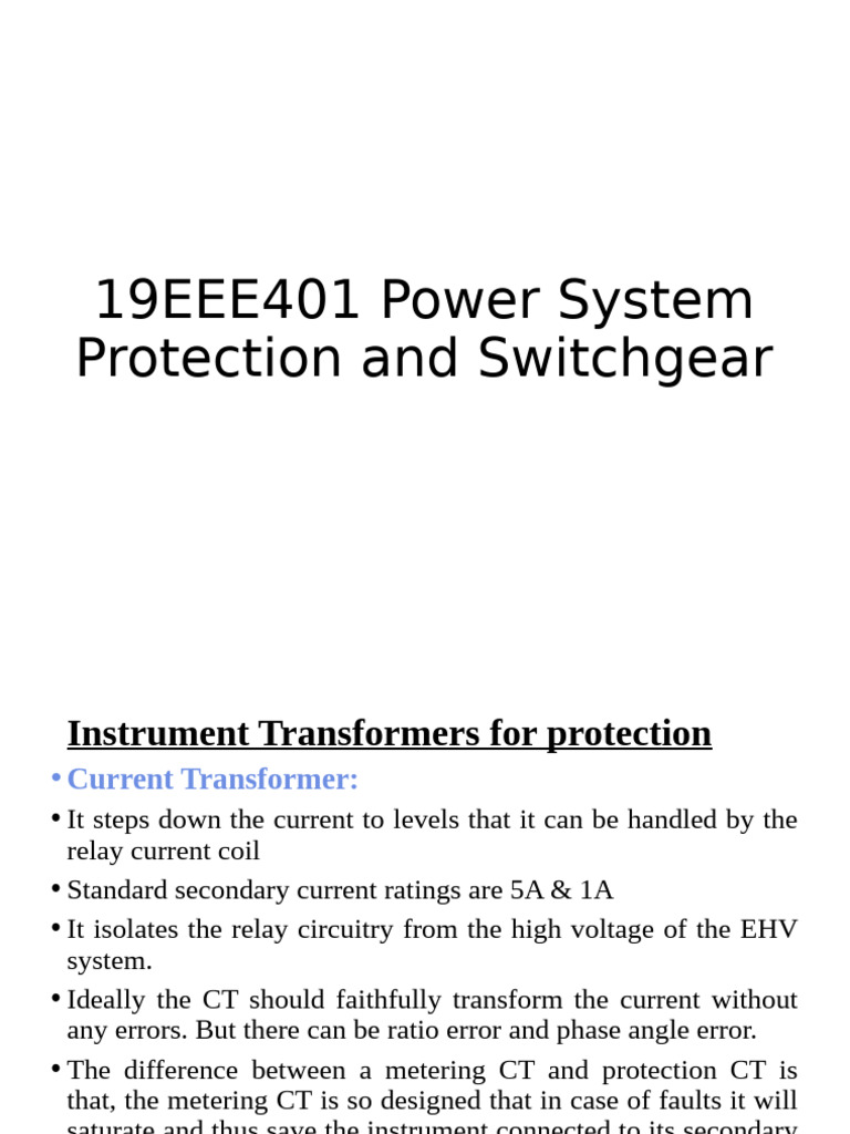 Lec4-5 - Classification of Relays | PDF | Relay | Fuse (Electrical)