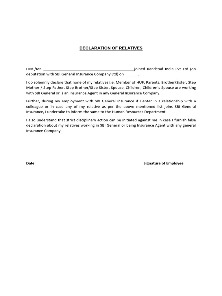 Relative Declaration Off Roll (2 Files Merged) | PDF