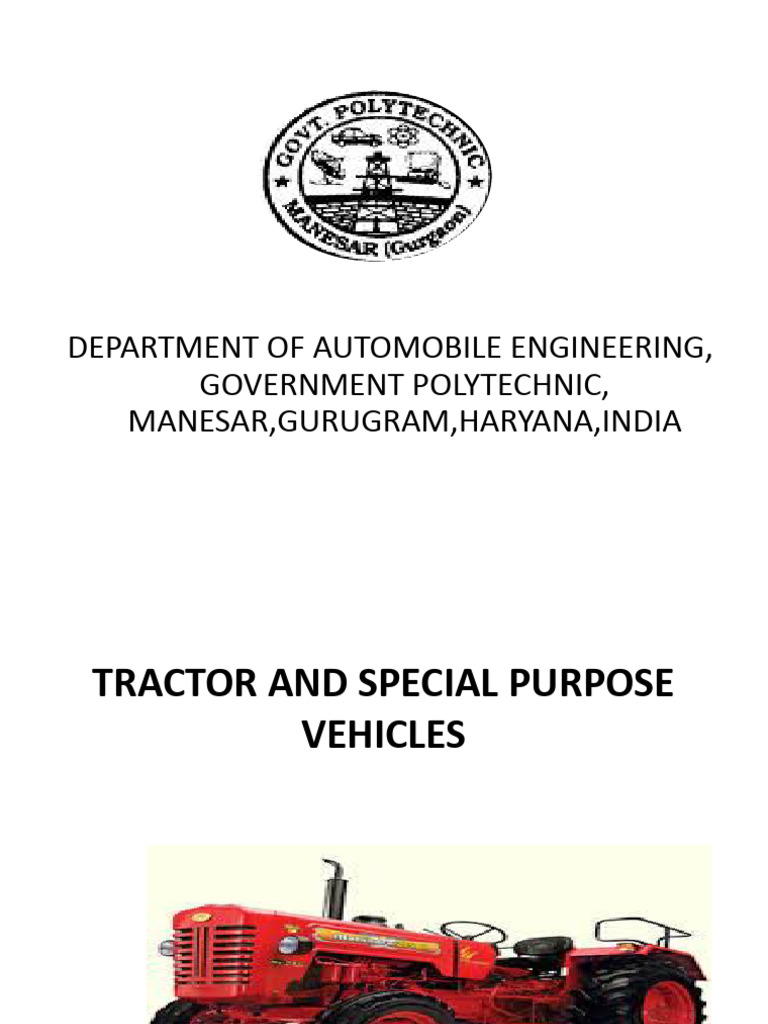 Overview of Tractors and Their Uses | PDF | Tractor | Loader (Equipment)