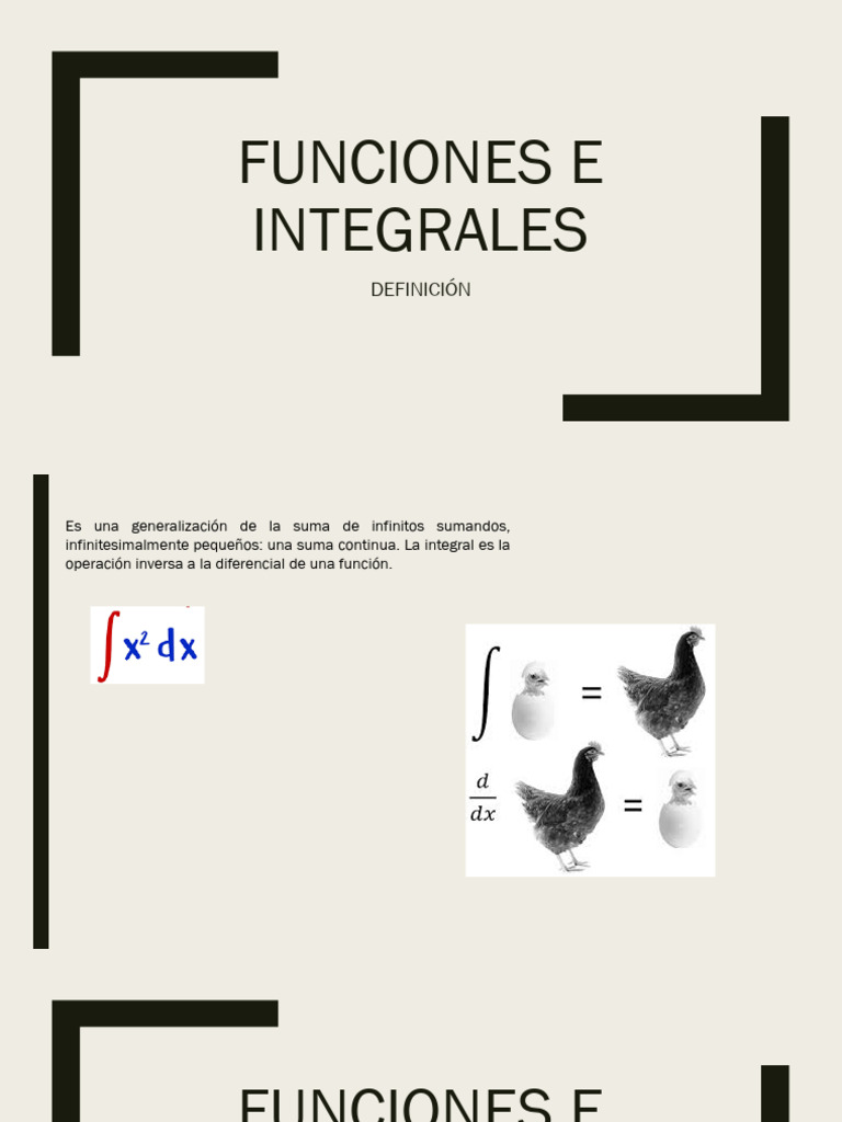 Funciones e Integrales: Definición y Cálculo | PDF