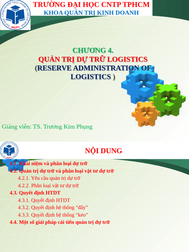 Chuong 4. Quan Tri Du Tru Logistics | PDF
