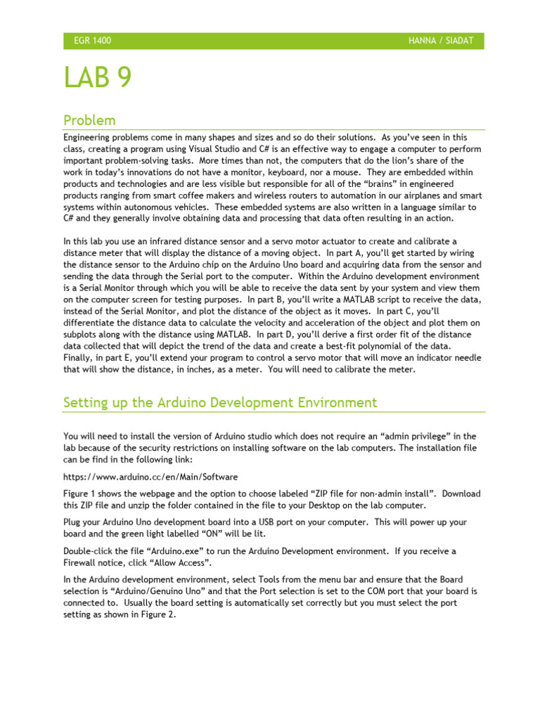 LAB9 Embedded-EGR1400F24 | PDF | Matrix (Mathematics) | Wire