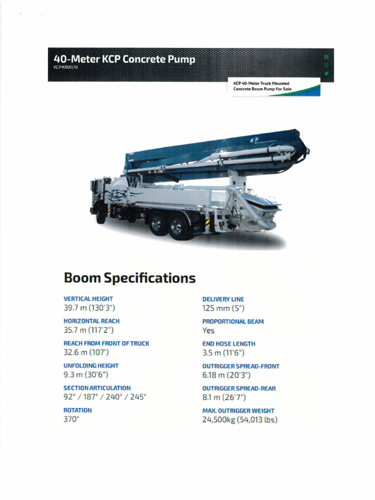 3.Concrete Pump Kcp-kcp40rx170 | PDF