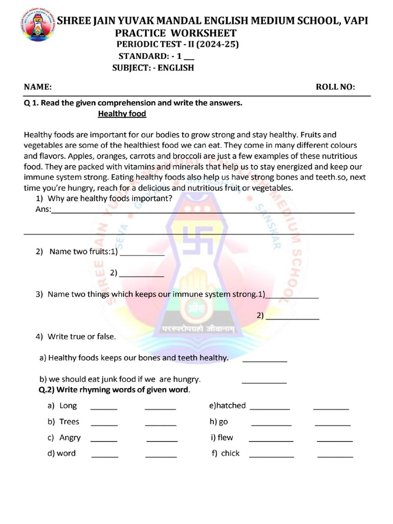 English practice worksheet (1) | PDF