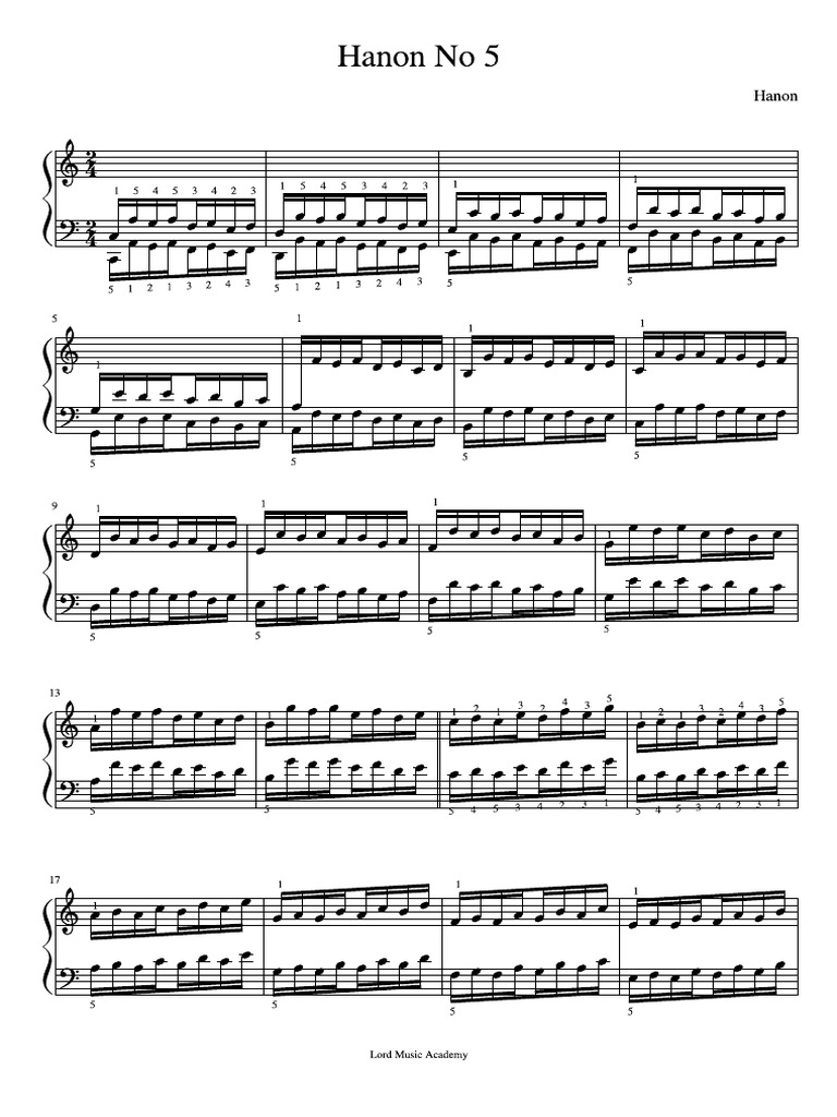 Hanon_No_5 | PDF