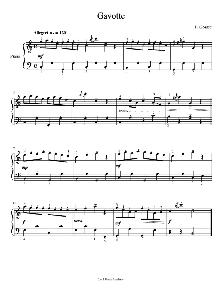 Gavotte | PDF