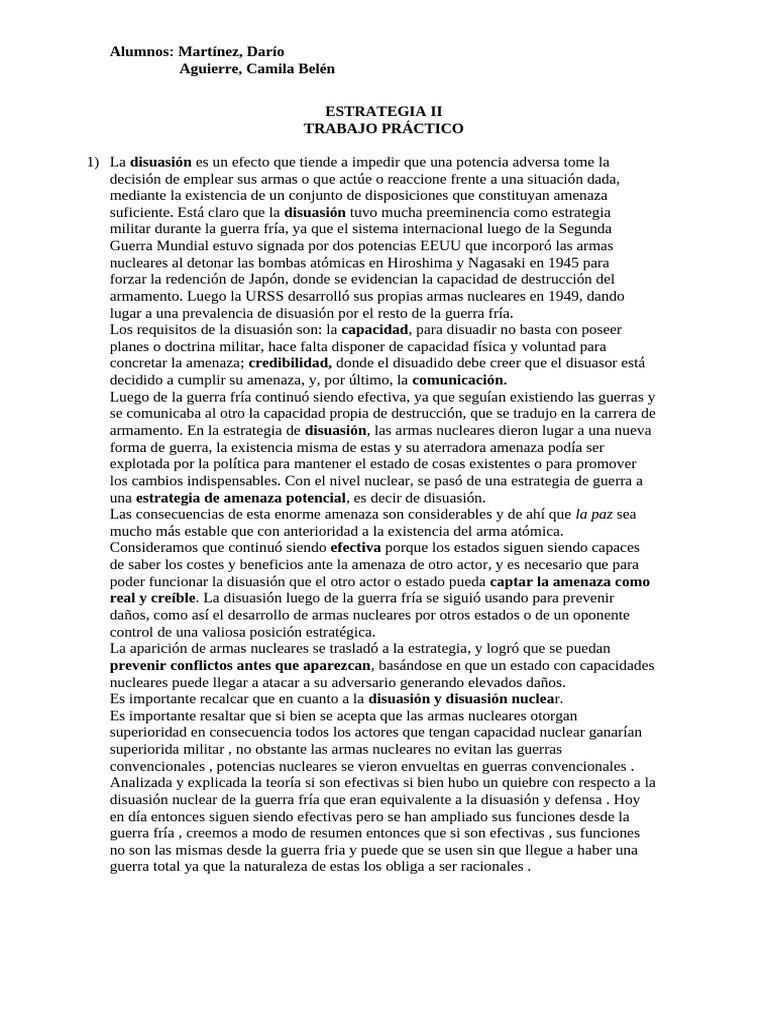 Disuasión Nuclear: Estrategias y Efectos | PDF | Vladimir Putin | Política mundial