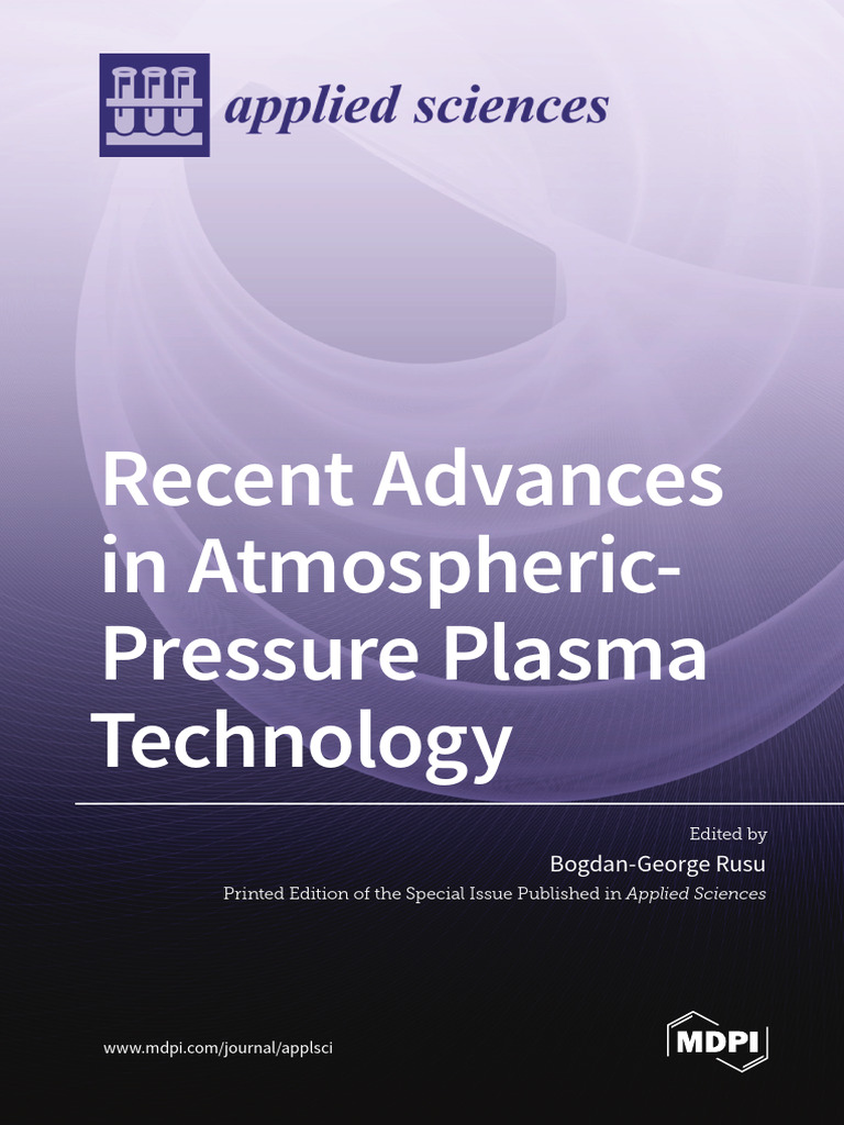 Book - Recent Advances in Atmospheric-Pressure Plasma Technology | PDF