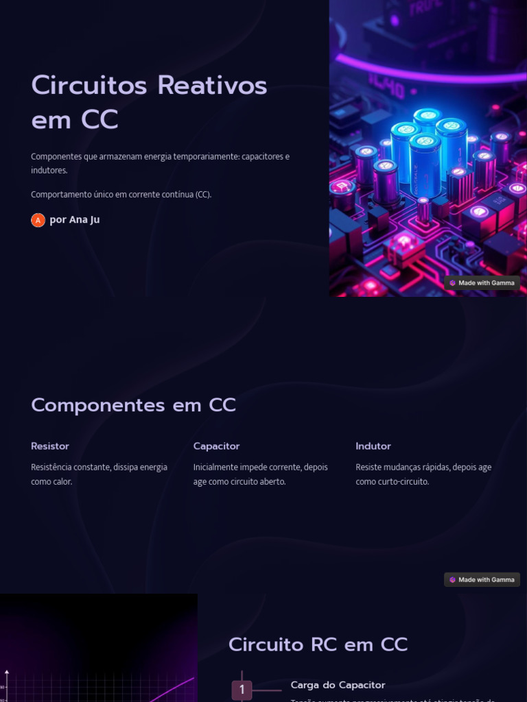 Circuitos Reativos em Corrente Contínua | PDF