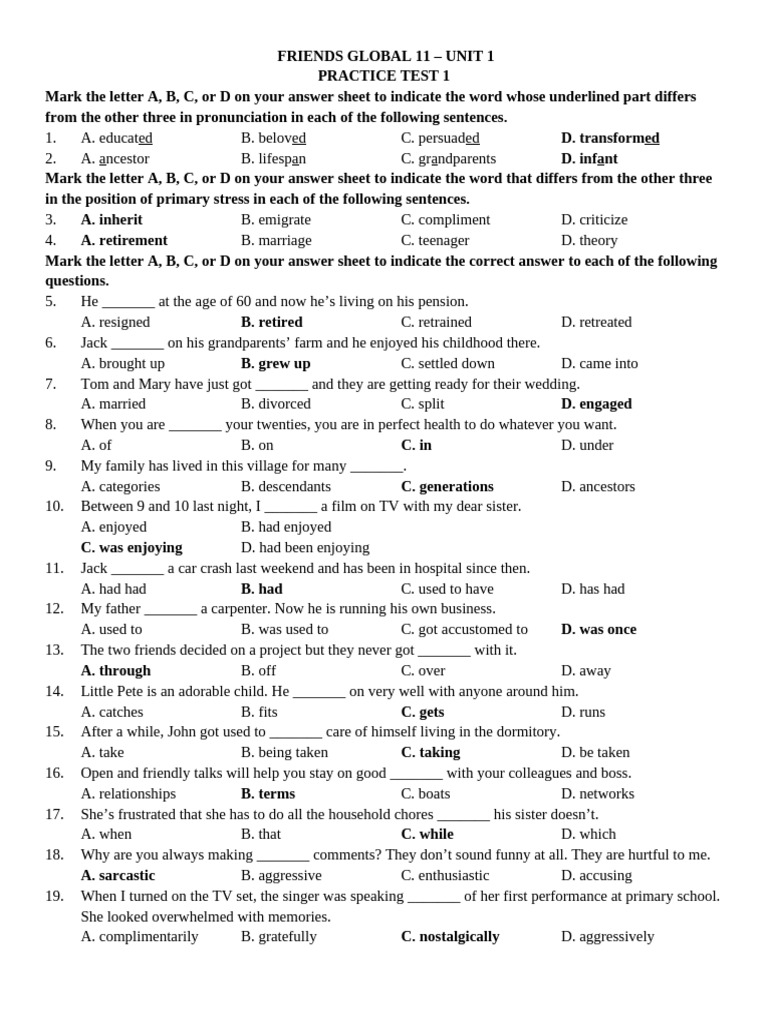 Friends Global 11 Pdf Adolescence