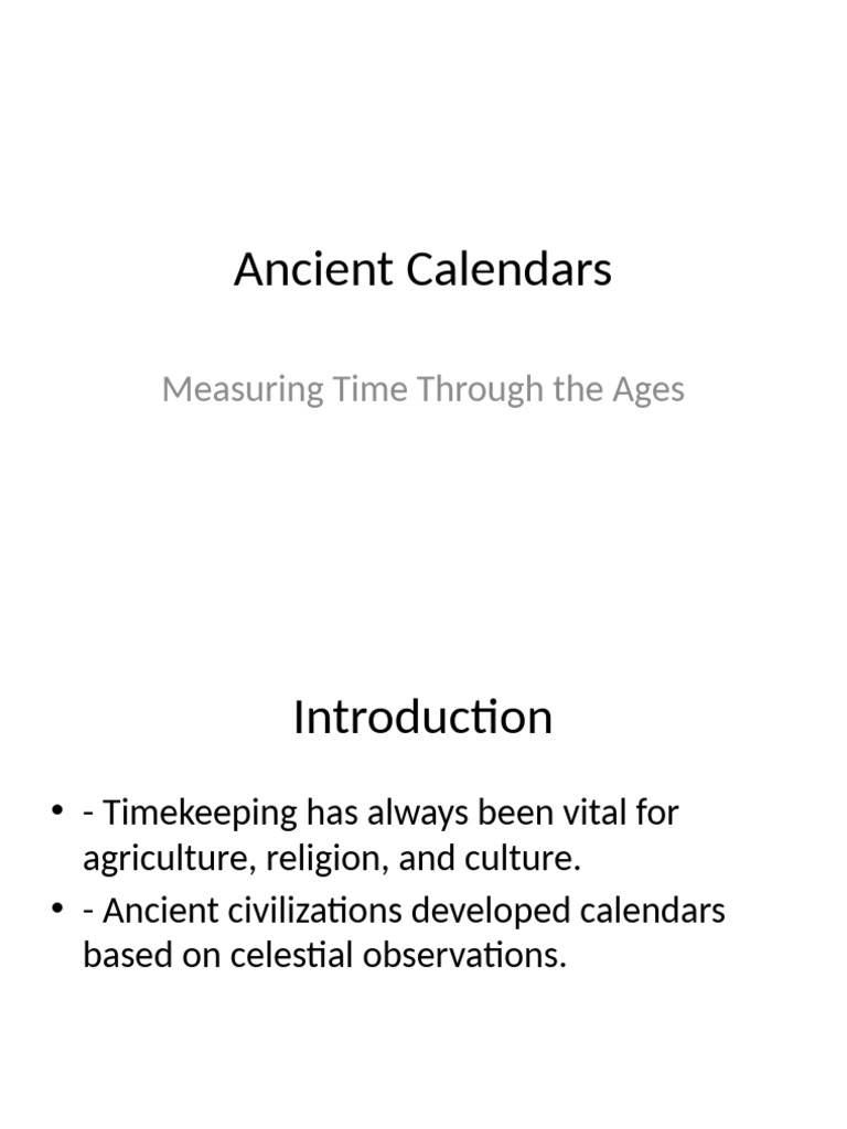 Ancient Calendars Presentation (2) | PDF