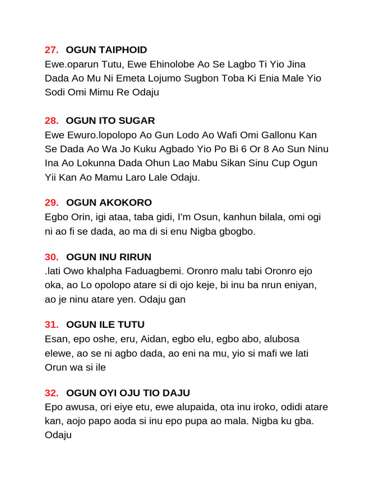 Ogun Ibile | PDF