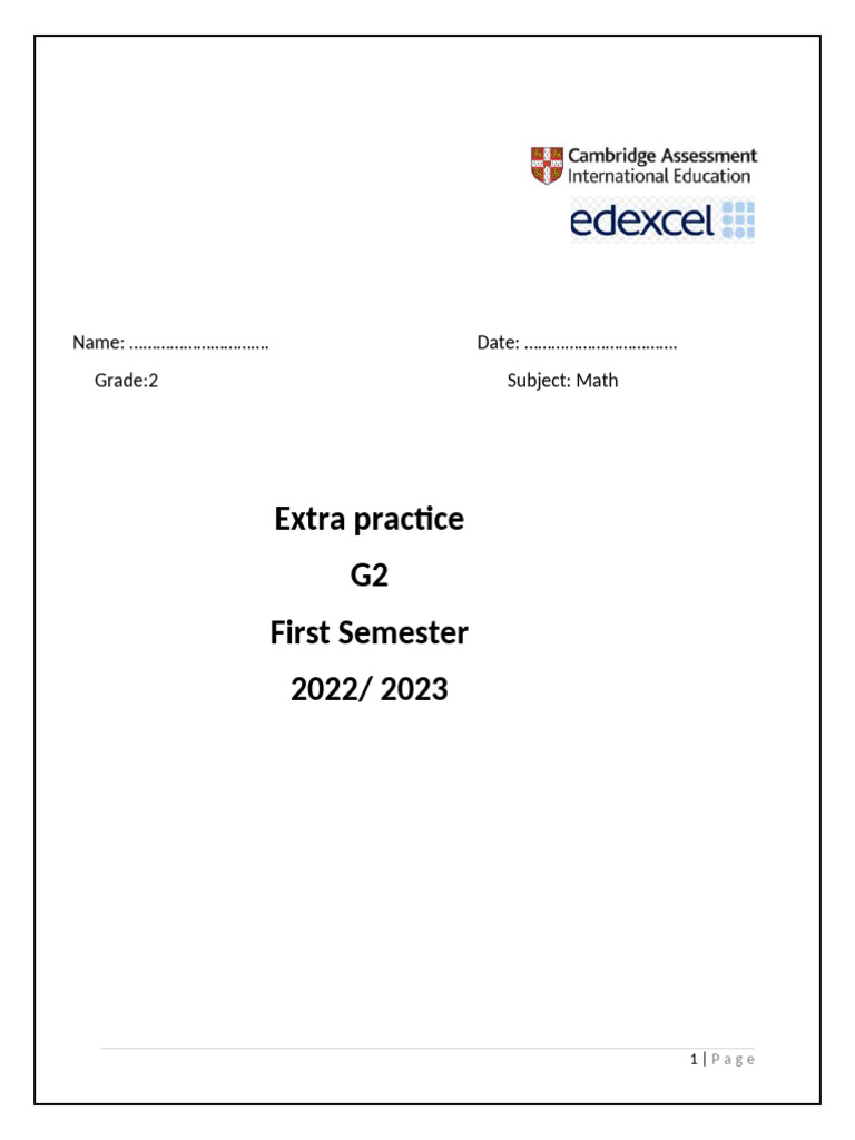 exam practice grade 2 | PDF | Drink