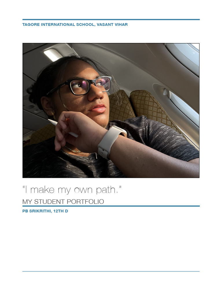 PB Srikrithi's Student Portfolio | PDF