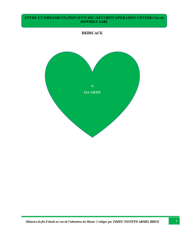 Memoire Final de Master de 2 de Fozeu Armel Brice | PDF | Sécurité | Sécurité des systèmes d ...