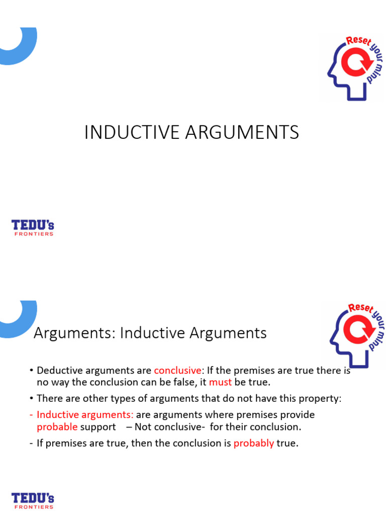 Lecture 2 Inductive And Abductive Arguments Pdf Argument 3424