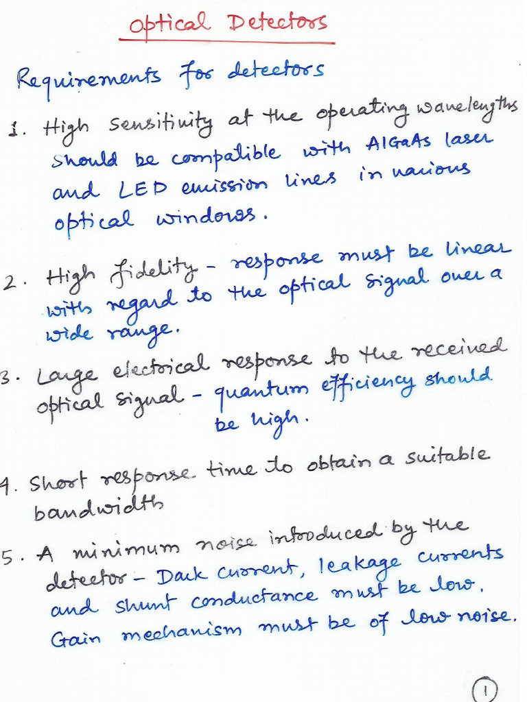 17 Optical Detector | PDF
