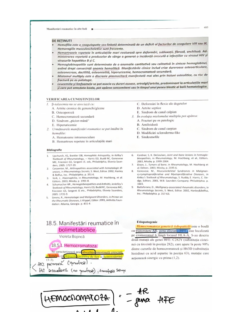 Boli Metabolice Note | PDF