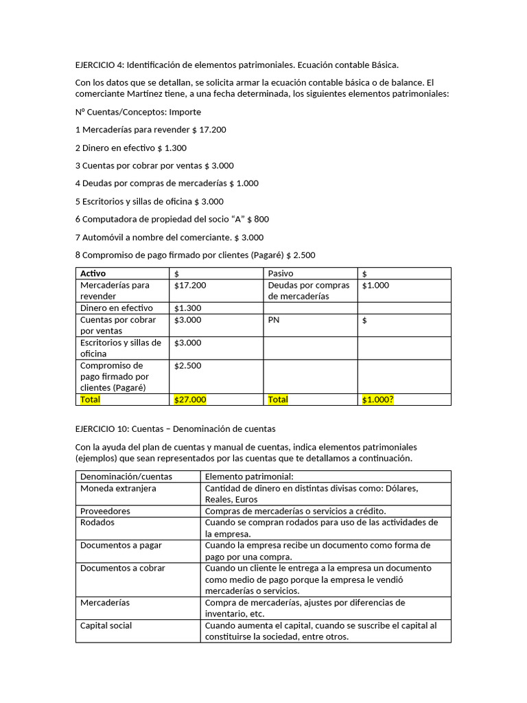Ejercicio 4-10-13-15 | PDF | Cheque | Dinero