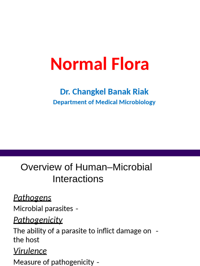 Normal_Flora | PDF | Microorganism | Skin