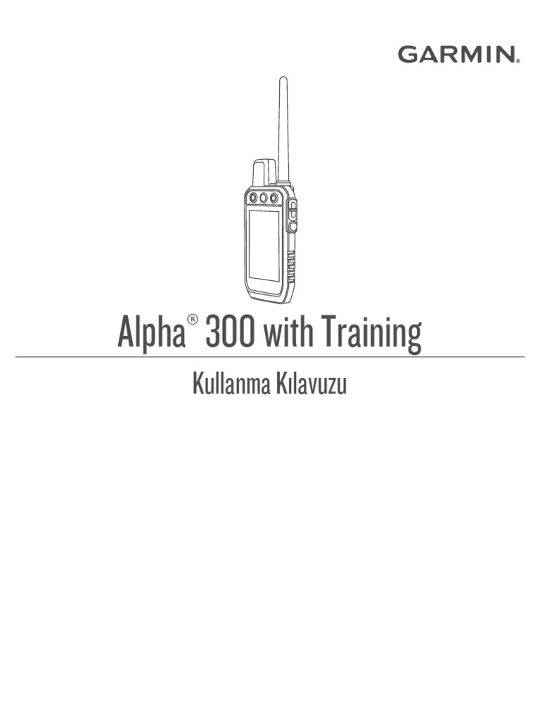 Alpha 300 With Training OM (Stim) TR-TR | PDF