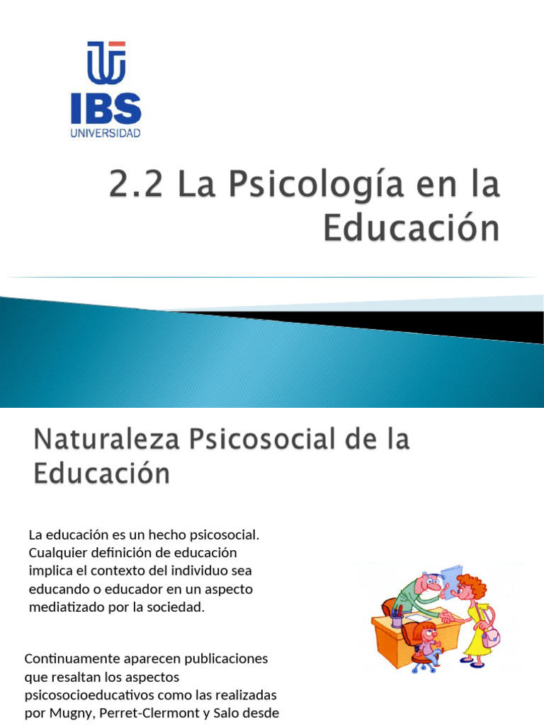 2.2 Psicología en La Educacion | PDF