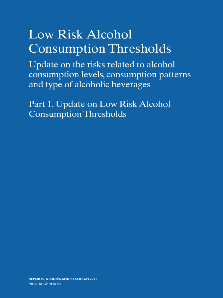 Low Risk Alcohol Consumption Thresholds Part1 | PDF | Alcoholism ...