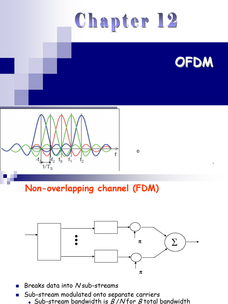 05 Multicarrier Modulation OFDM | PDF | Orthogonal Frequency Division Multiplexing | Modulation
