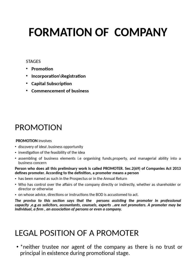 Formation of Companies | PDF | Legal Liability | Damages