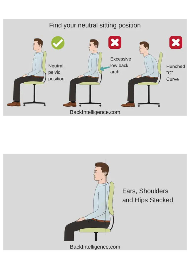 How To Sit Properly! | PDF