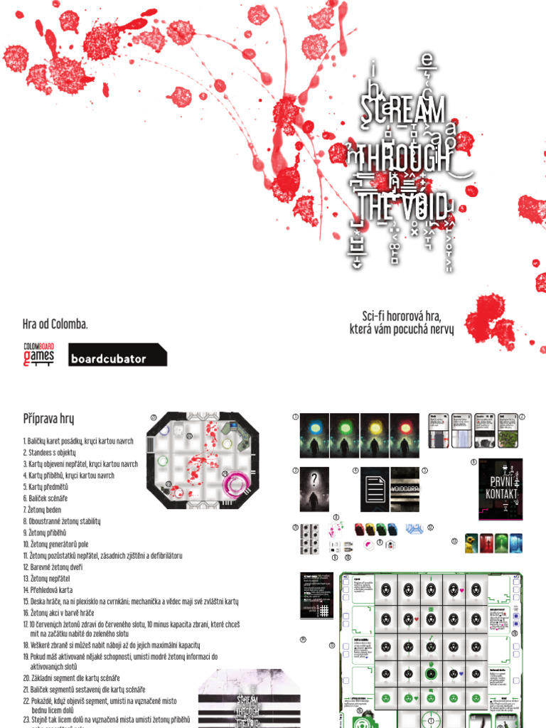 Rulebook for Scream Through the Void board game | PDF