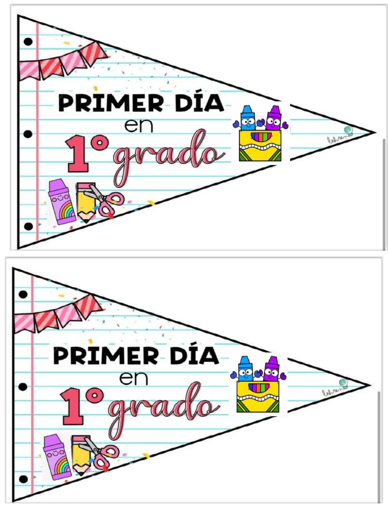 Primer Dia Banderin | PDF