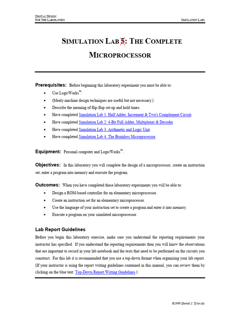 Lab 3 | PDF | Central Processing Unit | Computer Program