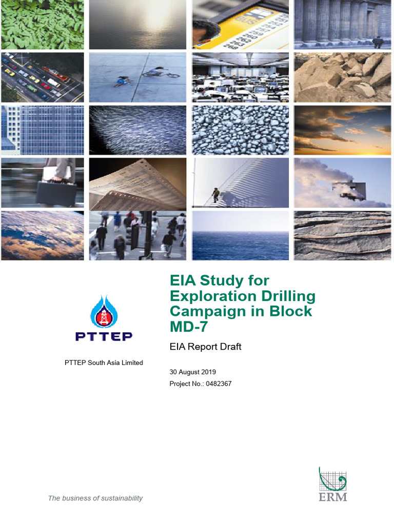 PTTEP အစီရင်ခံစာ | PDF | Environmental Impact Assessment | Oil Well
