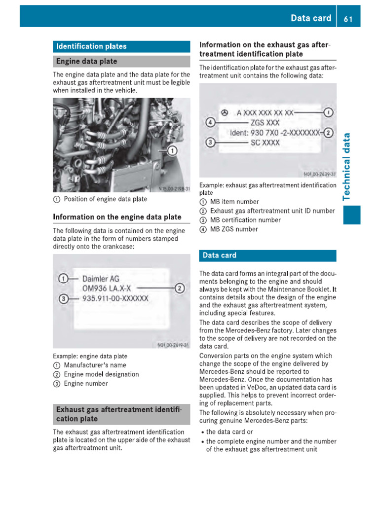 Mercedes OM Engine Spes 2016 | PDF