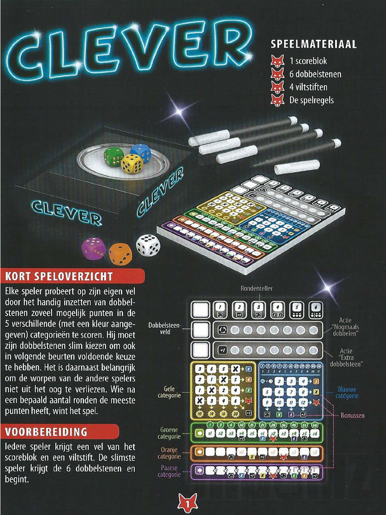 Spelregels Clever | PDF