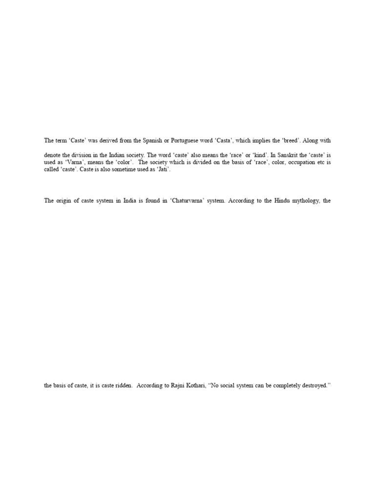 Caste | PDF | Caste