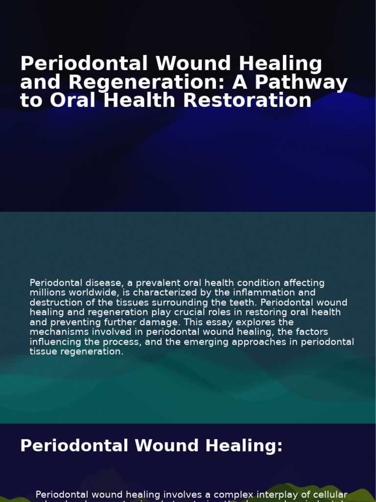 Periodontal-Wound-Healing-and-Regeneration | PDF | Wound Healing ...