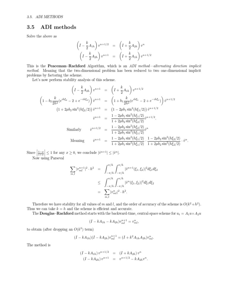 adi_method | PDF | Mathematical Analysis | Algorithms And Data Structures