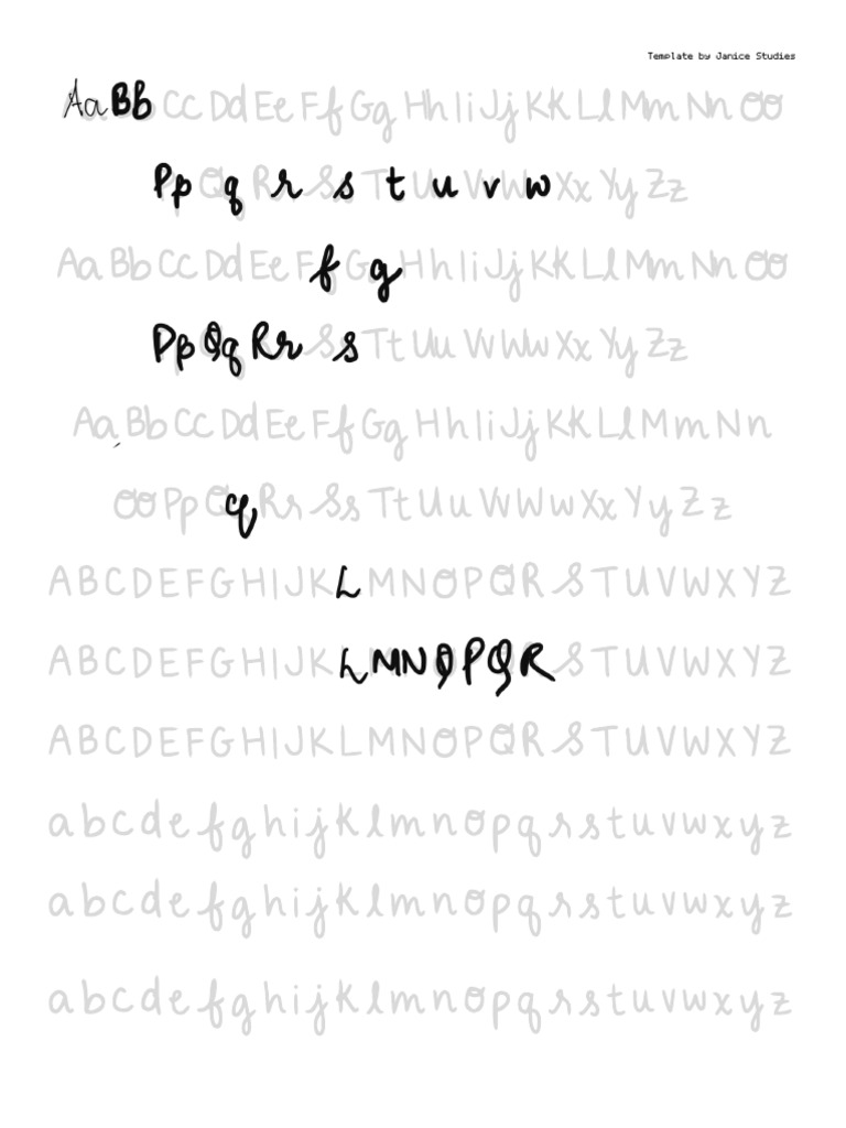 Janice Studies 2020 Handwriting Worksheet | PDF